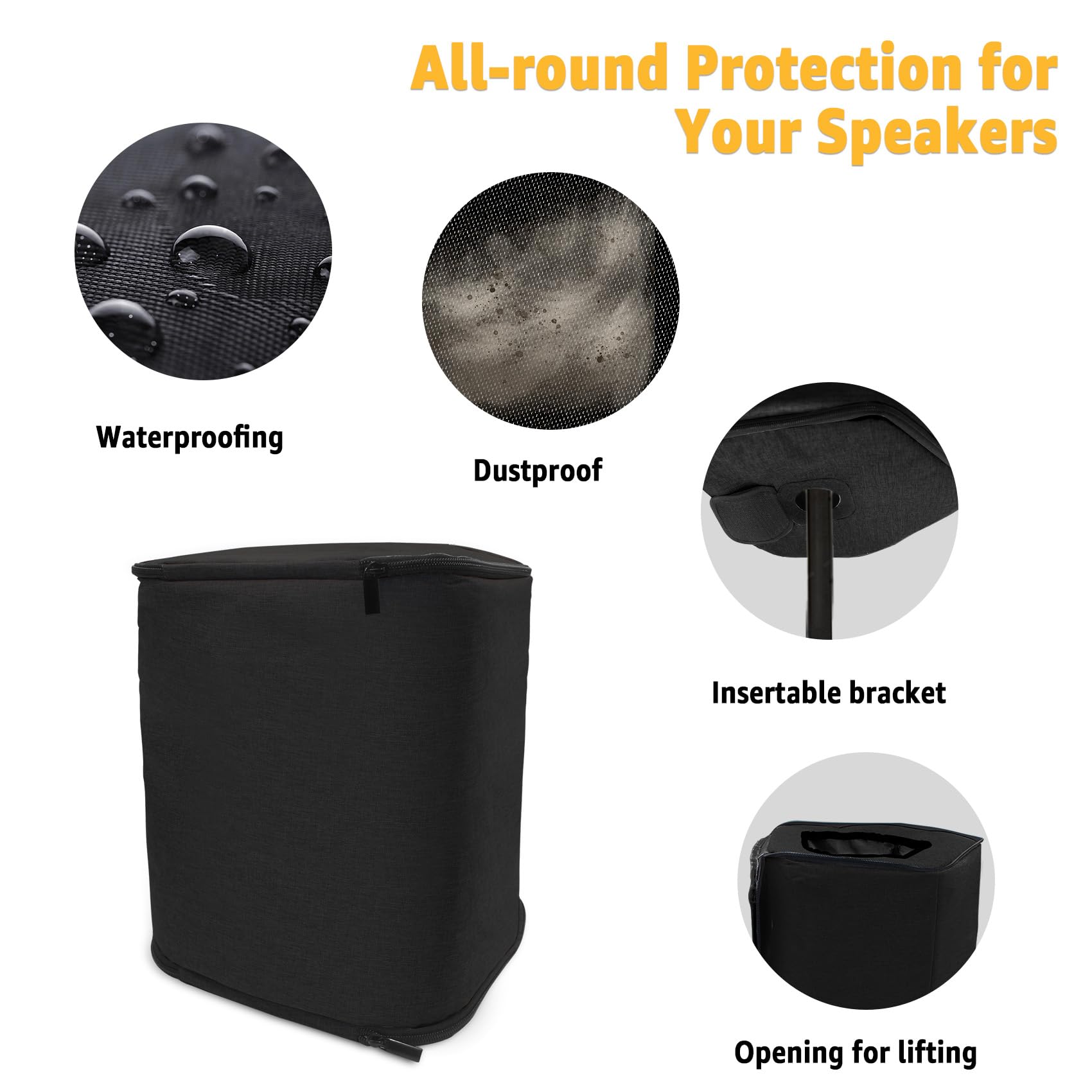 for Bose S1 Pro Cover, Cover for Bose S1 Pro Speaker with Handle Flap, Cover That Protects Your Speakers When Travelling and at Parties, Waterproof and Dustproof, Black