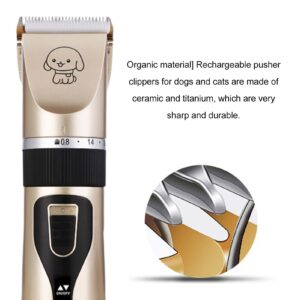 TITA-DONG Heavy Duty Pet Grooming Clippers Kit, Ceramic Material, Low Noise, Suitable for Small Dogs, Cats, Birds, and More