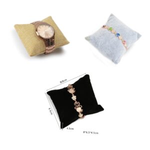 NOLITOY 6 Pcs Jewelry Display for Selling Watch Display Pillows Watch Pillow Bracelet Display Pillow Bracelet Display Cushion Bracelet Bangle Chain Pillow Wedding Ring Pu Jewelry Show