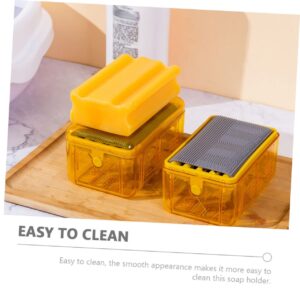 Zerodeko Box Soap Bar Box Soap Box with Rollers Soap Container Laundry Soap Containers para Guardar Containers for Clothes Soap Foaming Tools Soap Draining Box Pp