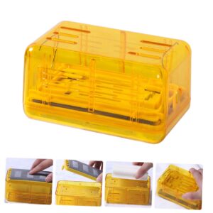 Zerodeko Box Soap Bar Box Soap Box with Rollers Soap Container Laundry Soap Containers para Guardar Containers for Clothes Soap Foaming Tools Soap Draining Box Pp