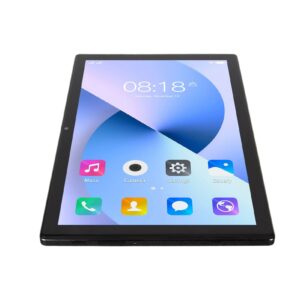 HEEPDD Computer Tablet, 8MP 24MP Dual Camera 10 Inch 100-240V US Plug WiFi Computer Tablet (Black)