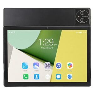 heepdd 10.1 inch tablet, 8mp front 16mp rear black fhd tablet 5.0 8gb ram 256gb rom 2 in 1 12 (us plug)