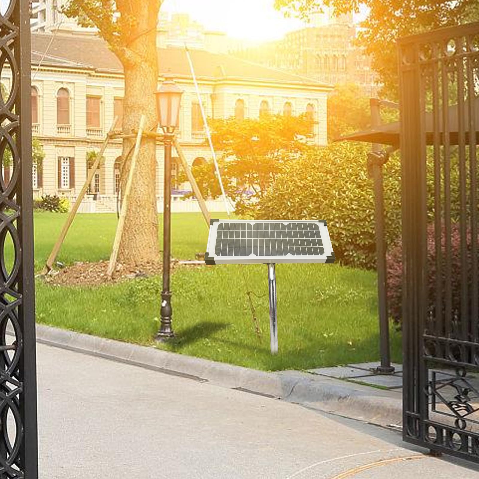 10 Watt Solar Panel Kit Compatible with Mighty Mule Automatic Gate Openers Replace# FM123