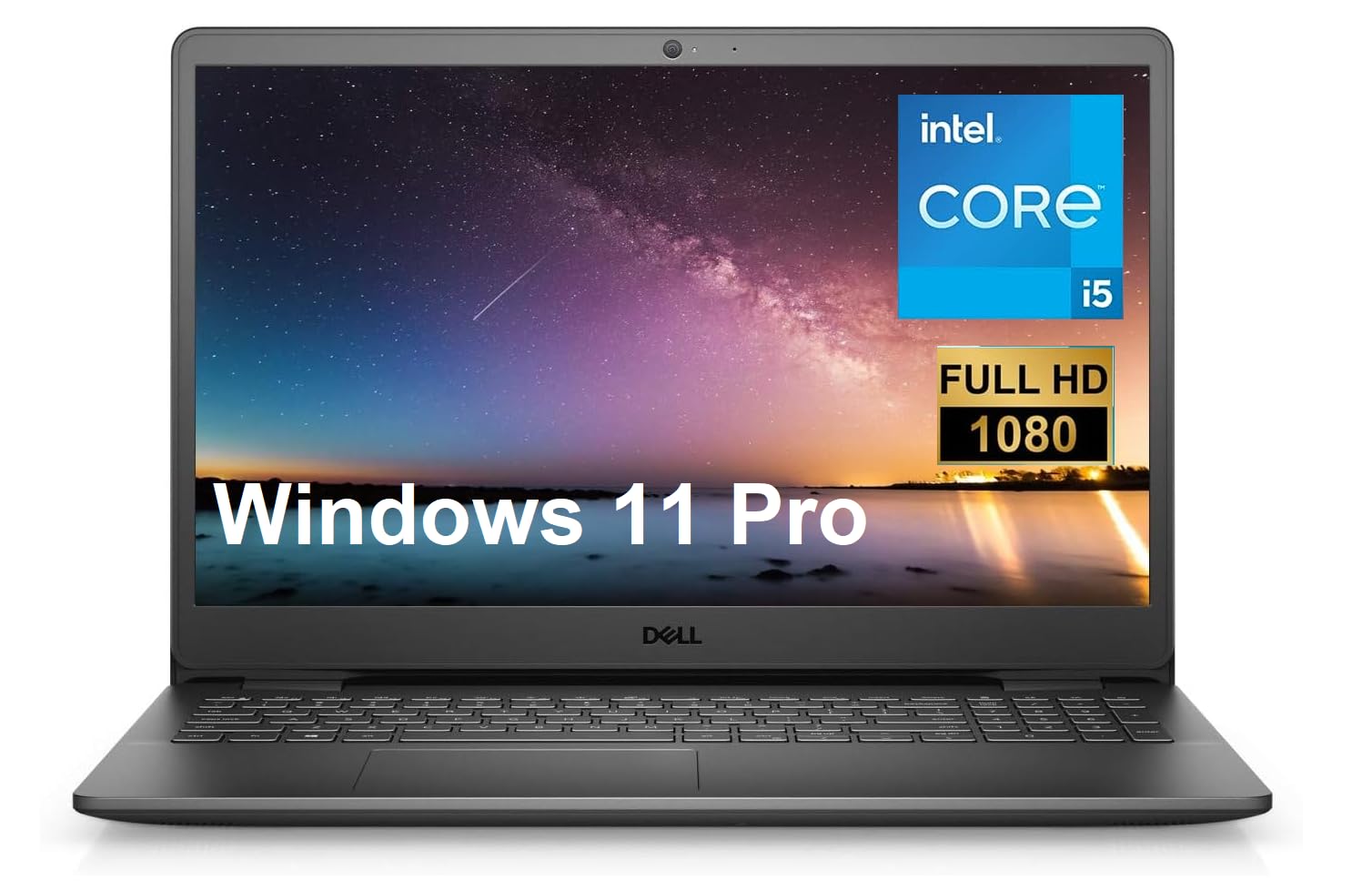 DELL 2023 Inspiron 15 Business Laptop, 15.6" 1920x1080 FHD, Intel i5-1135G7 2.4 GHz, Intel Iris Xe Graphics Windows 11 Pro,Webcam, WiFi,Bluetooth, Carbon Black (16G RAM|512G SSD)