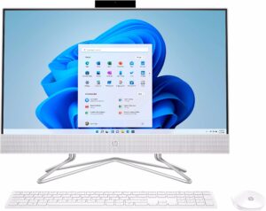 hp 2023 newest 24'' fhd ips all-in-one desktop pc intel 2-core i3-1115g4 intel uhd graphics 16gb ddr4 ram 1tb nvme ssd wifi ac bt rj-45 hdmi webcam speaker windows 11 white w/re usb drive