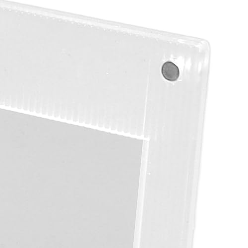 Picture Frame, Easy Cleaning Clear Table Top Photo Frame Acrylic Robust for Cards (Transparent (Wave Pattern))