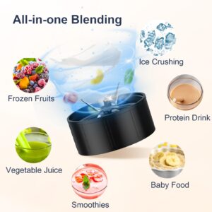 KOIOS 900W Smoothie Blender, Personal Blender for Shakes and Smoothies with 2 BPA-Free 22 oz Portable Blender Bottles and To-Go Lids, Single Serve Mixer Blender for Juices Baby Food, Nutritious Recipe