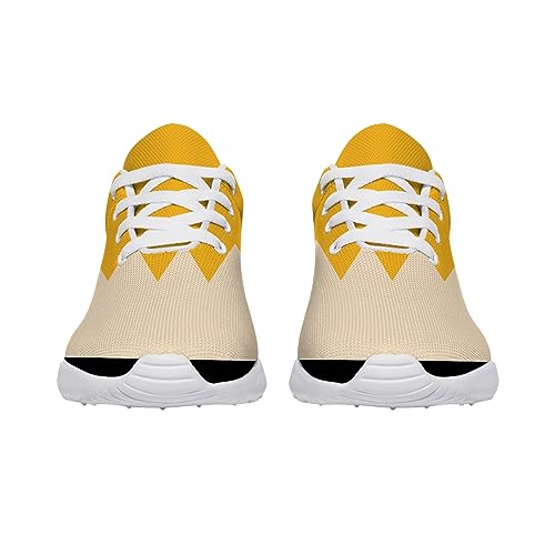 vogiant Pencil Shoes Women Girl Running Walking Tennis Shoes Teacher Pencil Design Sneakers Back to School Gift Idea,Size 8