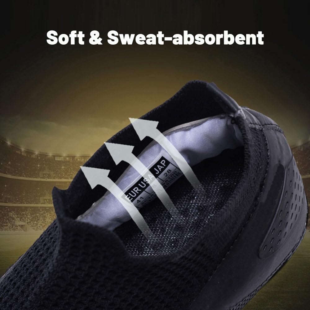 AOSENSS Unisex High-Top Ankle Care Football Shoes Soccer Cleats Fashion Comfy Walking Outdoor Indoor Training Athletic Sneakers