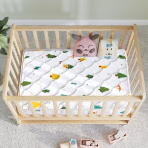 Mini Crib Mattress 38" x 24" x 4"- Firm Support and Comfort Premium Foam,Noiseless and Odorless,Hypoallergenic Mini Crib Mattress,Fits Mini and Portable Cribs,Dual Sided with Soft Breathable Fabric