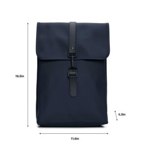 RAINS Rucksack for Men and Women - Waterproof Backpack for Commutes on Bike or Foot (Navy)