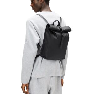 RAINS Rolltop Rucksack Mini (Black)