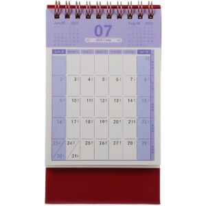 coheali flip desk calendars pocket notepad 2023 2024 calendar small desk calendar 2023-2024 standing desk calendar 2023 2024 desk calendar mini calendar 2024 table mat paper spiral office