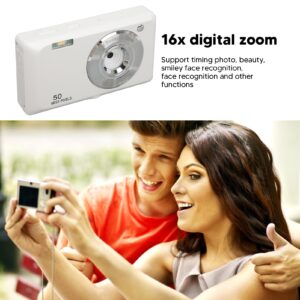 Digital Camera for Kids, 1080P Digital Camera Video Camera 16X Digital Zoom, Compact Point and Shoot Camera Portable Small Camera for Teens Students Boys Girls Seniors (Silver)