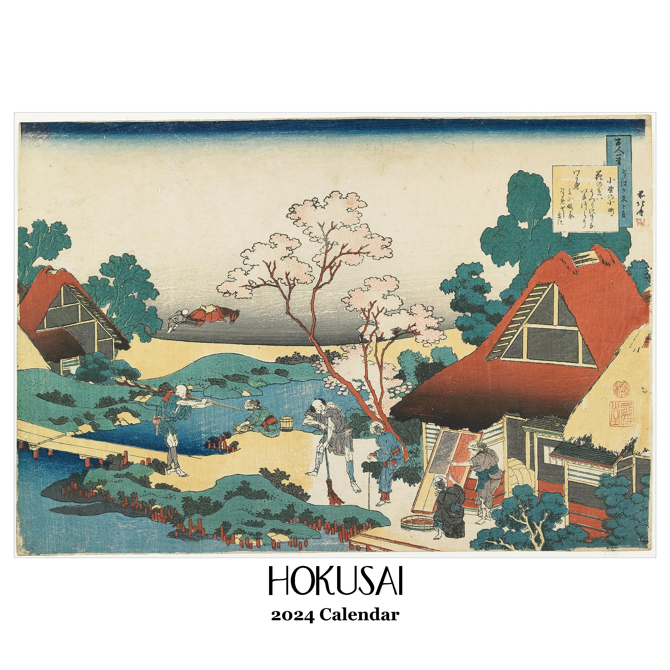 Hokusai -2024 Calendar 12”x12” - Master Japanese Ukiyo-e Artist of the Edo Period Early 1800’S-Printed on Eco-Friendly Paper -Collectable Monthly Organizer for Home, School and Office