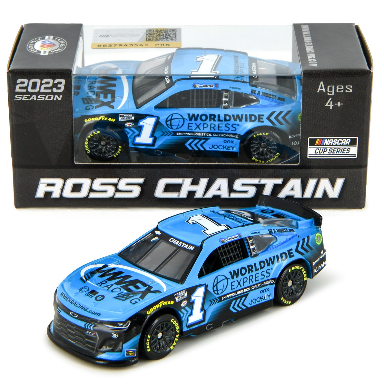 Lionel Racing Ross Chastain 2023 Worldwide Express WWEX Diecast Car 1:64 Scale