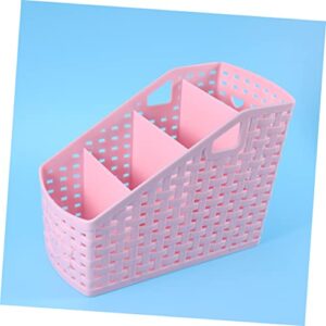 NOLITOY Debris Storage Container 4 Desktop Storage Basket Makerup Organizer Container Rattan Stationery Organizer