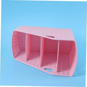 NOLITOY Debris Storage Container 4 Desktop Storage Basket Makerup Organizer Container Rattan Stationery Organizer