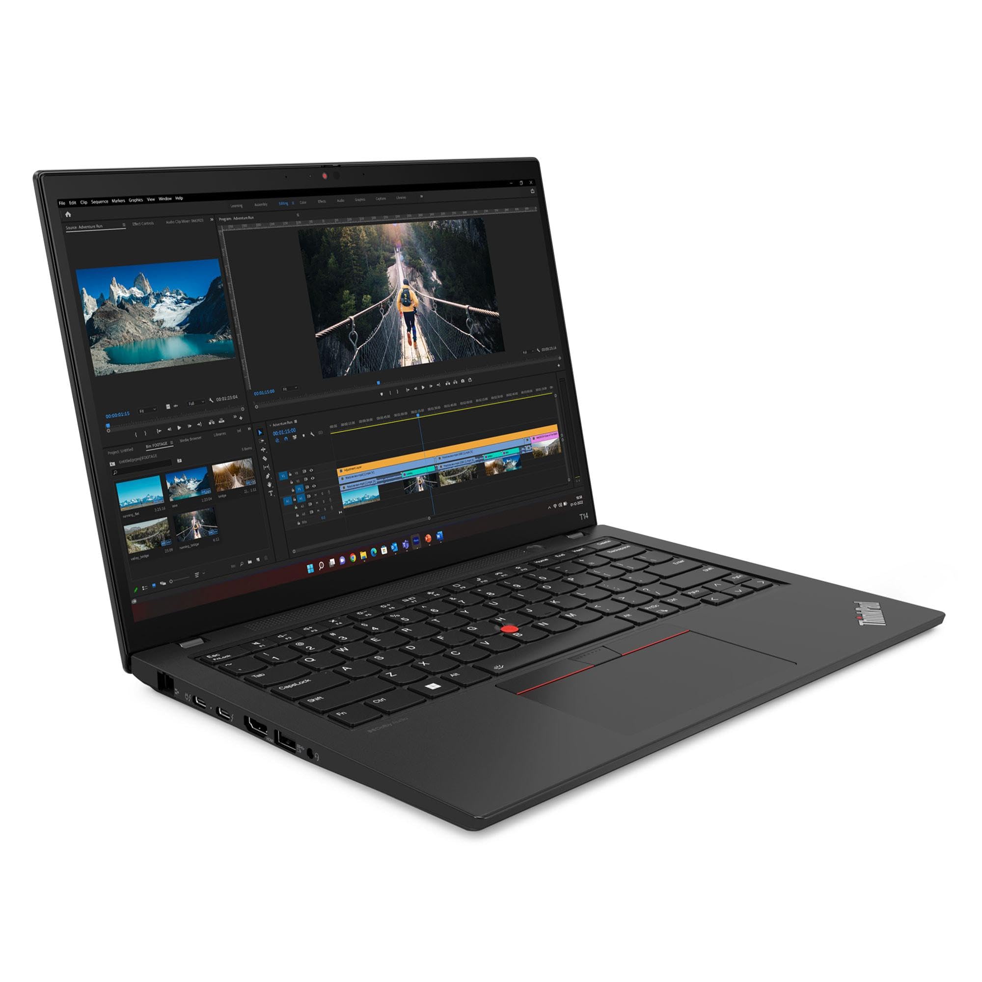 Lenovo Thinkpad T14 Gen 4 Laptop - 14" 1920x1200 Touch Intel Iris Xe Graphics - Intel Core i7-1355U 10 Cores - 32GB DDR5 1TB NVMe SSD- Backlit Keyboard Fingerprint Reader - Win11 Pro TLG 32GB USB