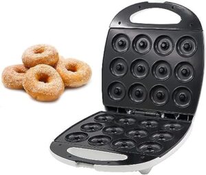 mini donut maker machine, 1400w nonstick electric doughnut baker machine for home bakery dessert shop mall dessert shop