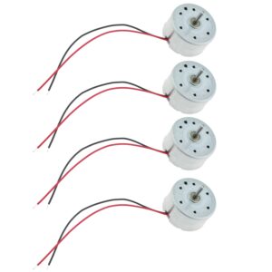 mtqy 4pcs rf300 mini electric motor 3v 1730rpm for diy toys wind turbine generator generator dc motor