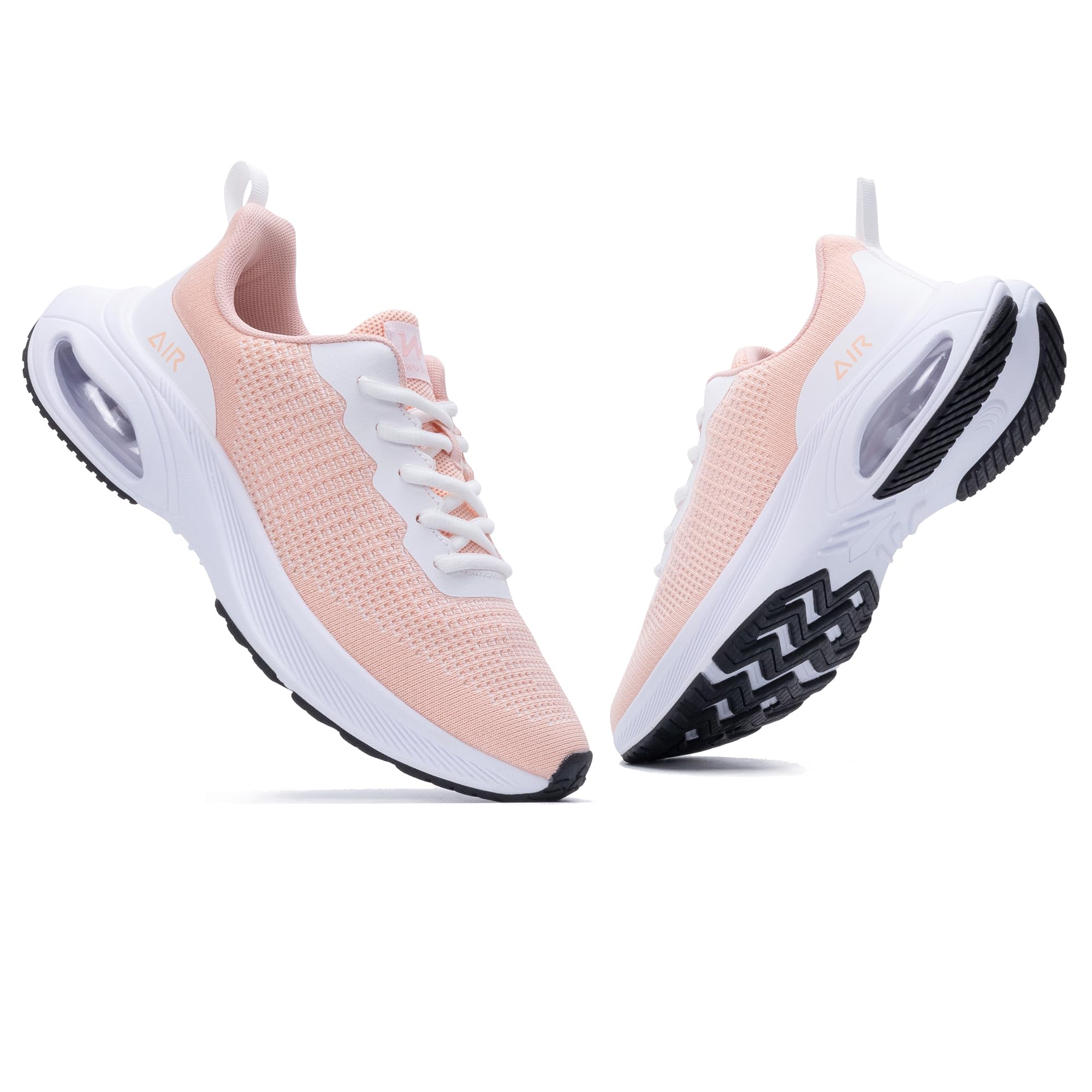 JARLIF Air Running Shoes for Women Athletic Tennis Sport Shoes Casual Walking Gym Jogging Sneaker PinkWhite 10