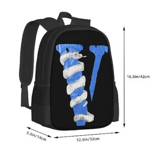 HASMI Big V Backpack Vogue Backpack Laptop Bag Boys And Girls' Backpack Children'S Backpack