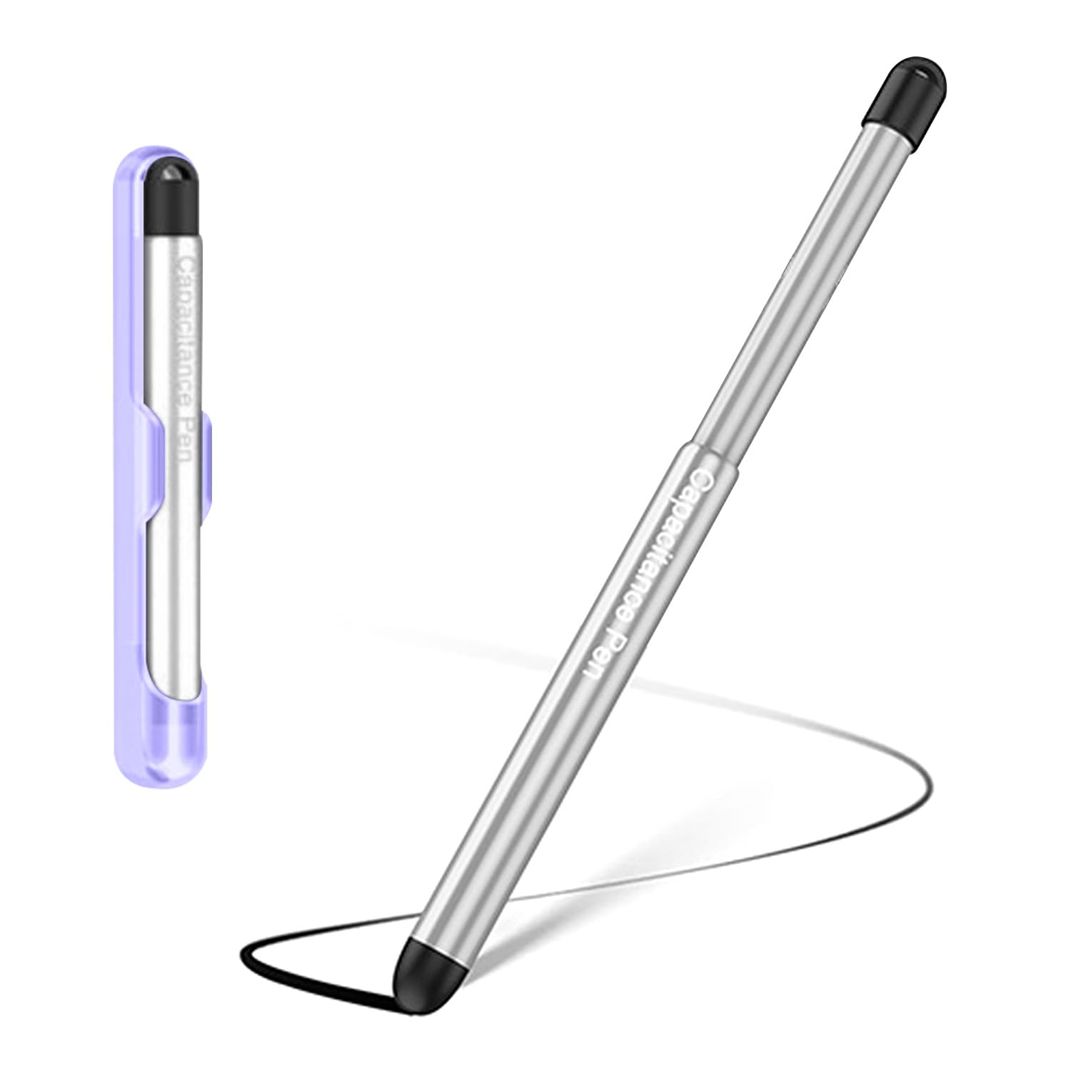 LIULANZ Stylus Pens with Pen Slot for Touch Screens, High Precision Capacitive Universal Stylus for iPad iPhone Tablets Samsung Galaxy All Touch Screen Devices (Purple)