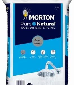 Morton Pure & Natural Water Softening Crystals, 40 lbs, White (Pack-2)