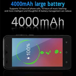 HD Smart Phone, Smart Phones Face Recognition GPS Navigation Dual Camera for Travel (Black)