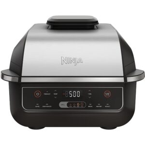 ninja eg201 foodi 6-in-1 indoor grill and 4-quart air fryer (renewed)