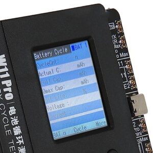 Small Battery Tester, Battery Cycle Tester AC 100 to 240V Ergonomic Design for Repair (US Plug)