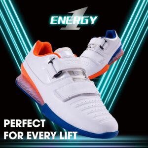 kcross Deadlift Shoes Squat Shoes, Weightlifting Shoes for Man Woman, Weight Lifting Shoes Powerlifting Shoes for Weight Lifting Hard Pulling and Weight Training Ivory White