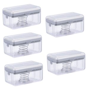 cabilock 5pcs soap box travel soap holder soap dishes for bar soap travel laundry soap travel bar soap case soap dish holder soap tray soap dish for shower bag container portable plastic