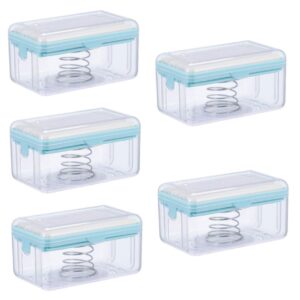 cabilock 5pcs soap box kitchen sink accessories kitchen sink accesories soap lather box soap foam maker soap holder travel soap case plastic containers strip holder bar soap container pp