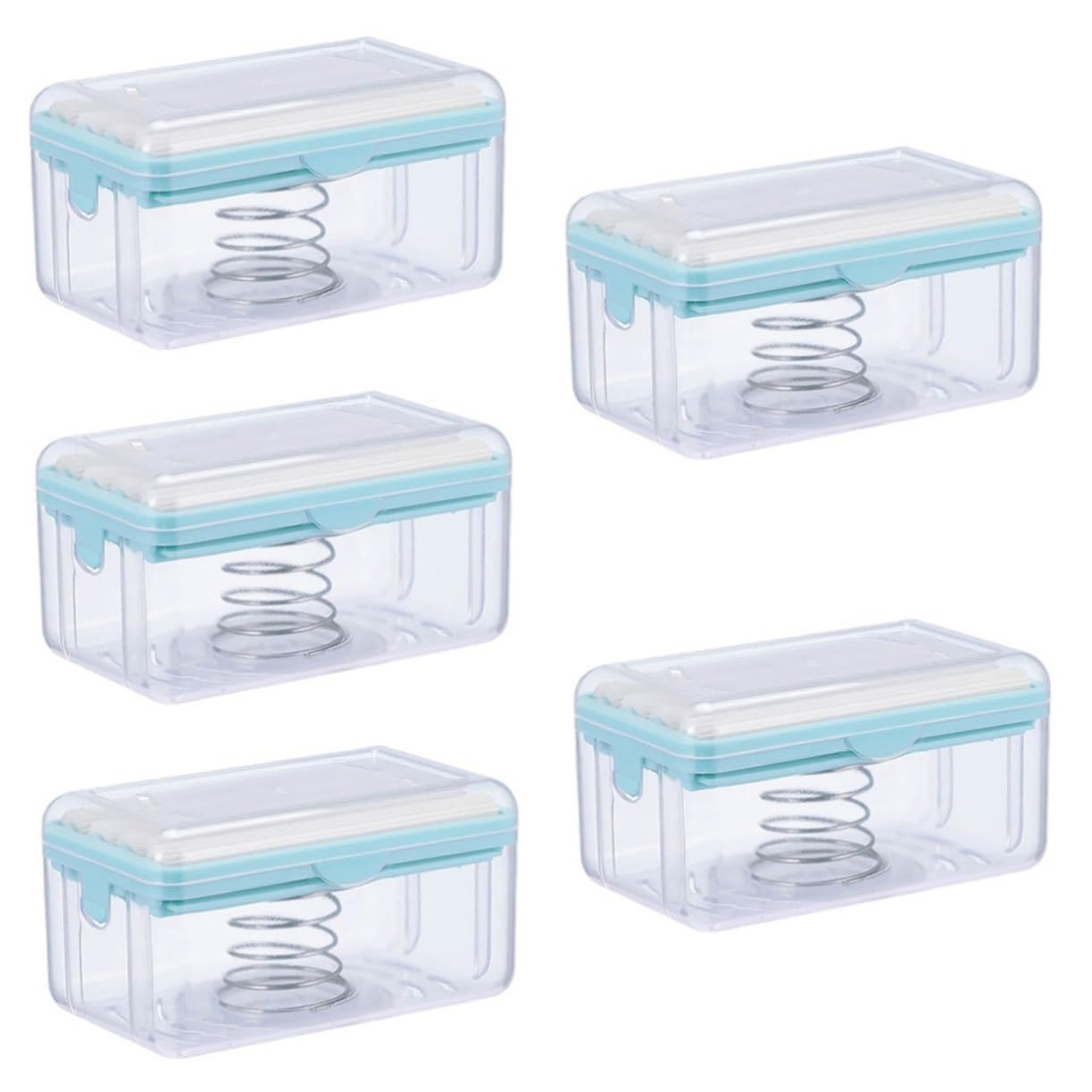 Cabilock 5pcs Soap Box Kitchen Sink Accessories Kitchen Sink Accesories Soap Lather Box Soap Foam Maker Soap Holder Travel Soap Case Plastic Containers Strip Holder Bar Soap Container Pp