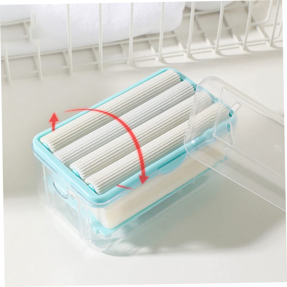 Cabilock 5pcs Soap Box Kitchen Sink Accessories Kitchen Sink Accesories Soap Lather Box Soap Foam Maker Soap Holder Travel Soap Case Plastic Containers Strip Holder Bar Soap Container Pp