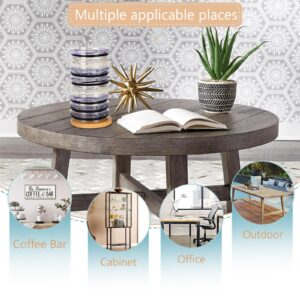 Whiidoom Tumbler Lid Organizer Cup Lid Organizer Freestanding Bamboo Tumbler Cup Organizer for Save Pantry, Countertop, Kitchen Cabinets Space (1)