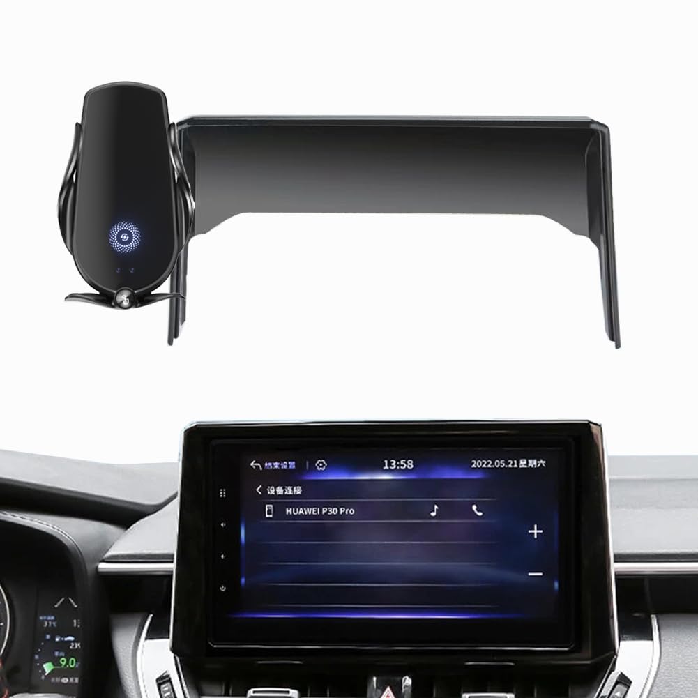 Car Phone Holder Compatible with Toyota Corolla 2019-2023 Screen Navigation Bracket Magnetic New Wireless Charging Rack Air Vent Cell Phone Stand Clip Automobile Mount Accessories (Black)