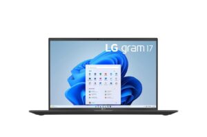 lg gram 17 laptop 2023 new, 17" wqxga ips, intel i7-1360p 12-core, iris xe graphics, 16gb lpddr4x, 1tb ssd, backlit keyboard, thunderbolt 4, fingerprint reader, wi-fi 6e, win10 pro, cou 32gb usb