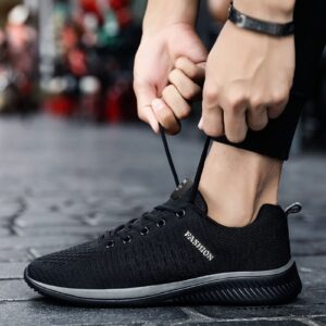 Women Shoes Mesh Knit Orthopedic, High Top Canvas Sneakers Comfy Walking Strappy, Men's Wide Width Sandals Flat Dress Casual Shoes Unisex Fashion Autumn Slip-Ons