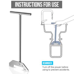 Trajihye Garbage Disposal Unjamming Wrench, Compatible with Waste King,Moen and InSinkErator Garbage Disposal - Quick Blockage Removal From Above The Sink