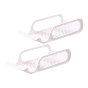 doitool plastic white beverage rack, 20 in l x 10 in w x 6 in h