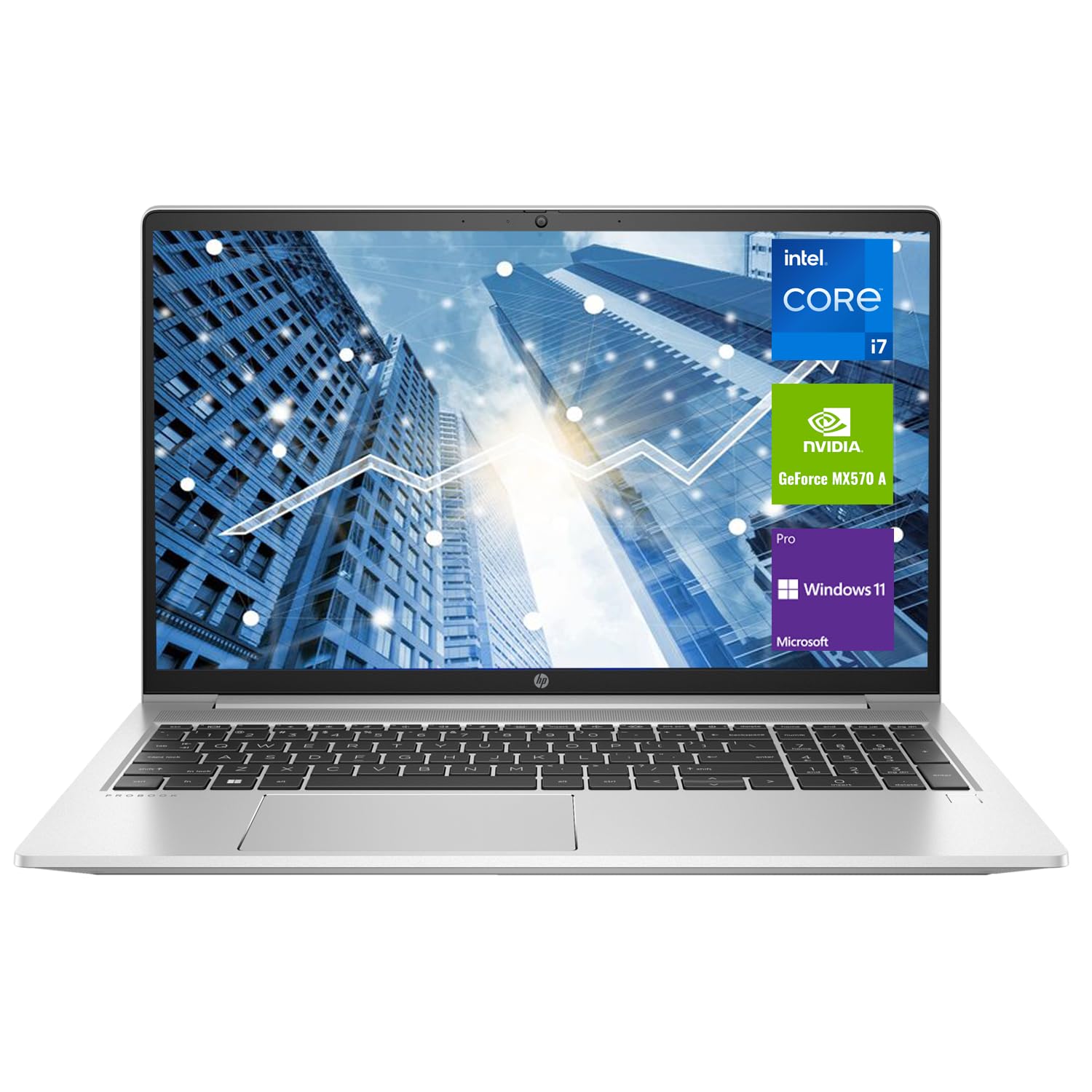 HP ProBook 450 G9 Business Laptop, 15.6” FHD Display, 12th Gen Intel Core i7-1255U, NVIDIA GeForce MX570A, 64GB RAM, 2TB SSD, RJ45, HDMI, Wi-Fi 6, FP Reader, Windows 11 Pro