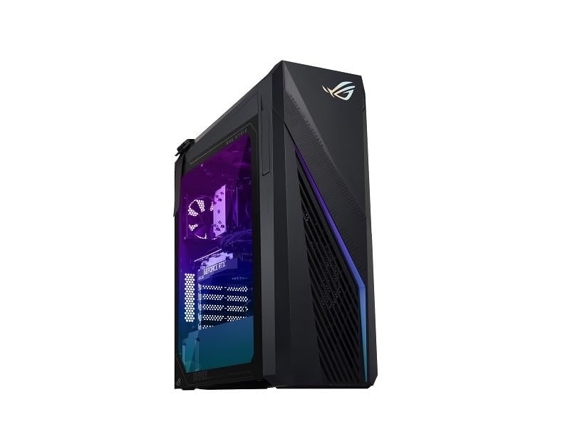 ASUS ROG G16CH (2023) Gaming Desktop PC, 13th Gen Intel® Core™ i7-13700F, NVIDIA® GeForce® RTX 4070, 1TB NVMe™ PCIe® SSD, 16GB DDR4 RAM, Windows 11, G16CH-DB774,Grey