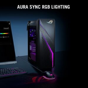 ASUS ROG G16CH (2023) Gaming Desktop PC, 13th Gen Intel® Core™ i7-13700F, NVIDIA® GeForce® RTX 4070, 1TB NVMe™ PCIe® SSD, 16GB DDR4 RAM, Windows 11, G16CH-DB774,Grey