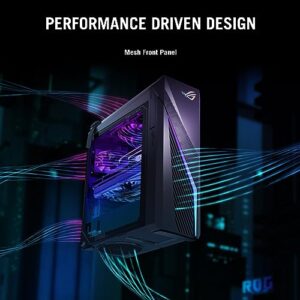 ASUS ROG G16CH (2023) Gaming Desktop PC, 13th Gen Intel® Core™ i7-13700F, NVIDIA® GeForce® RTX 4070, 1TB NVMe™ PCIe® SSD, 16GB DDR4 RAM, Windows 11, G16CH-DB774,Grey