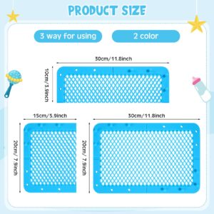 Maxcheck Silicone Dishwasher Bag Large Baby Bottles Dishwasher Bag Silicone Dishwasher Bag for Small Items Bottle Nipples Breast Pump Accessories Pacifier Toy Parts(Blue, Green)