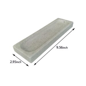 Cement Incense Stove Large ash Catcher Double Incense Stick Incense Plate Modern Minimalist Concrete Imitation Stone Rectangular Candlestick Incense Seat Handmade Home Decoration